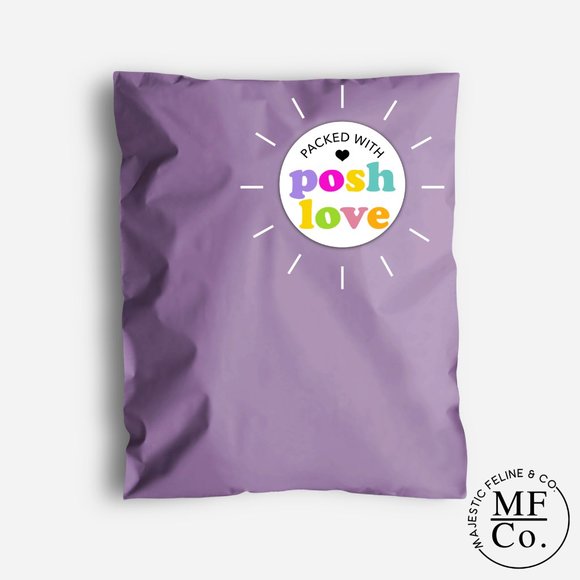 majesticfeline | Office | 96 Posh Packaging Stickers Labels Poshmark ...
